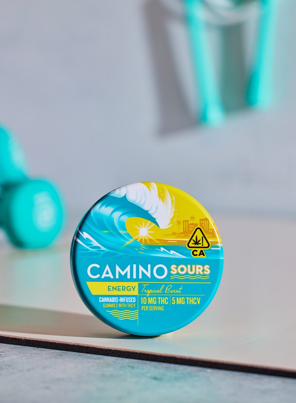 Camino Sours 10mg THC : 5mg THCV Energy Tropical Burst Gummies | Kiva ...