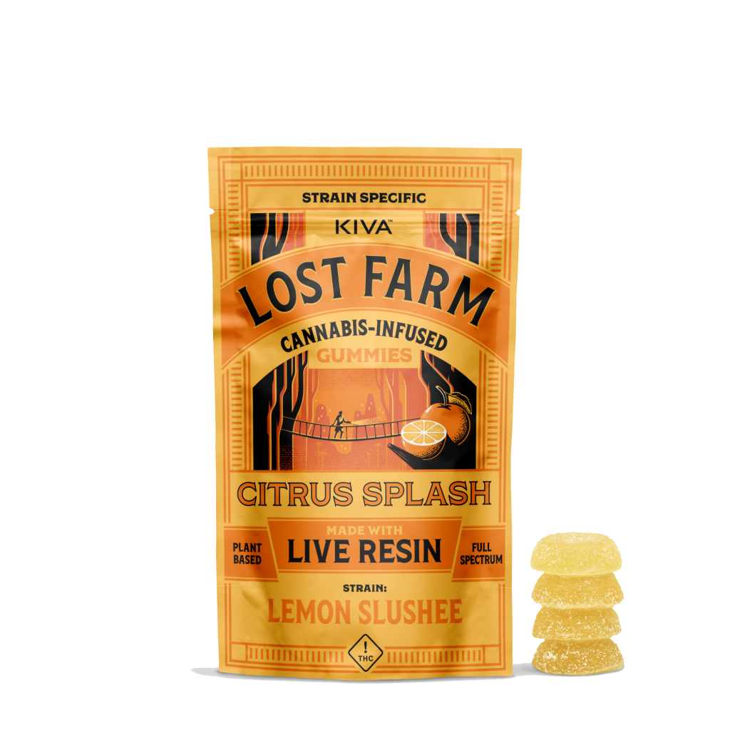 Lost Farm Citrus Splash/Lemon Slushee Live Resin Gummies | Kiva Confections