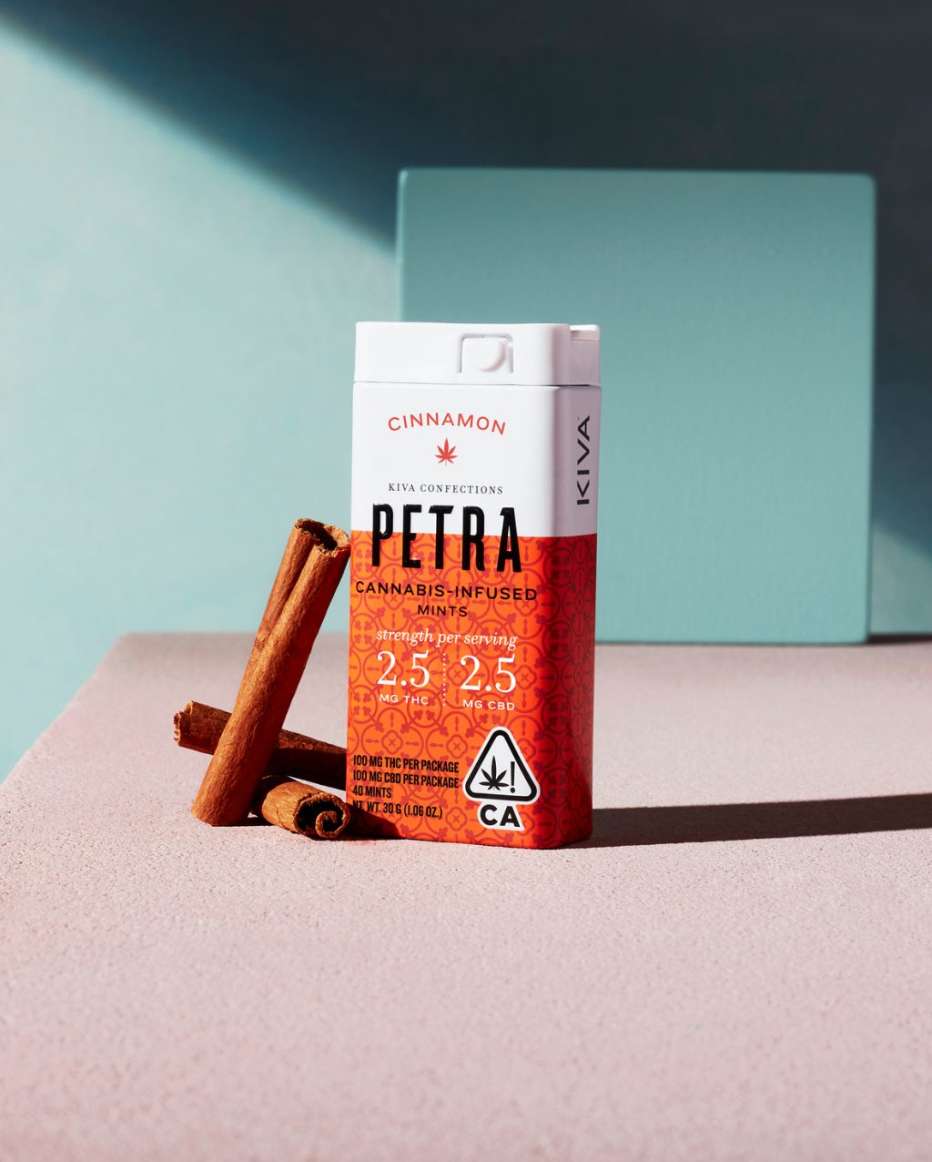 Petra Mint Cinnamon CBD 1:1 Cannabis Edible | Kiva Confections