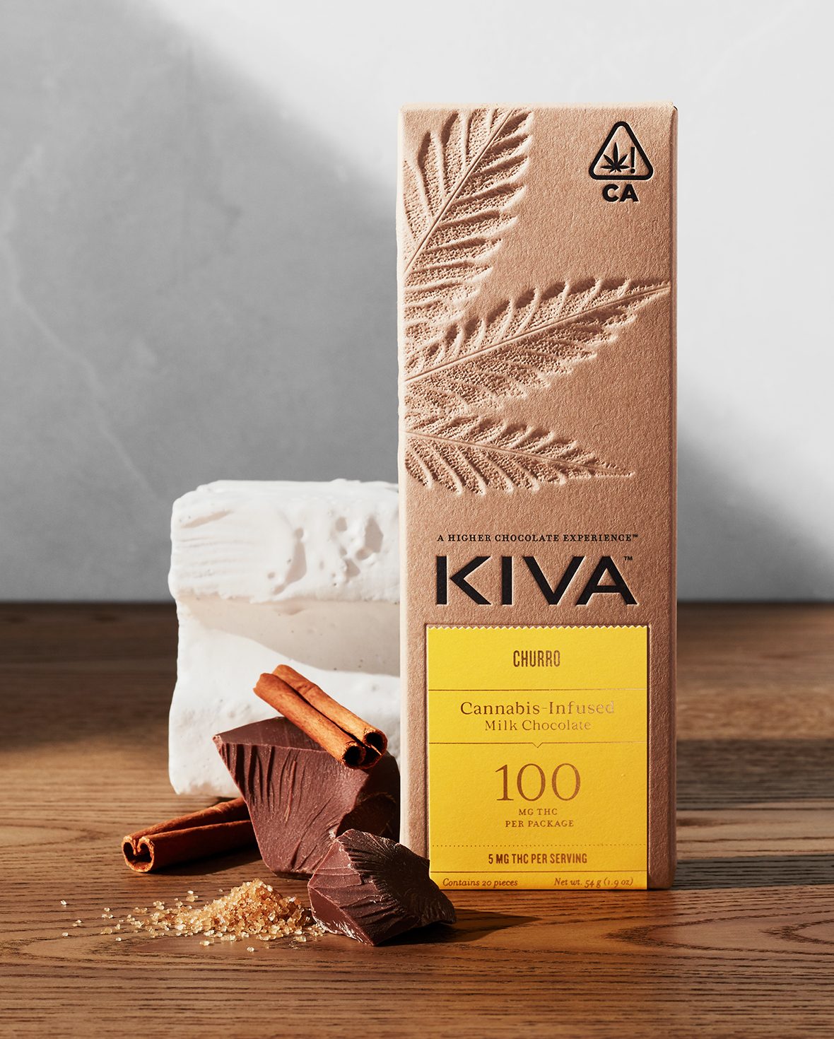 Kiva Bar Churro Milk Chocolate Cannabis Edible | Kiva Confections