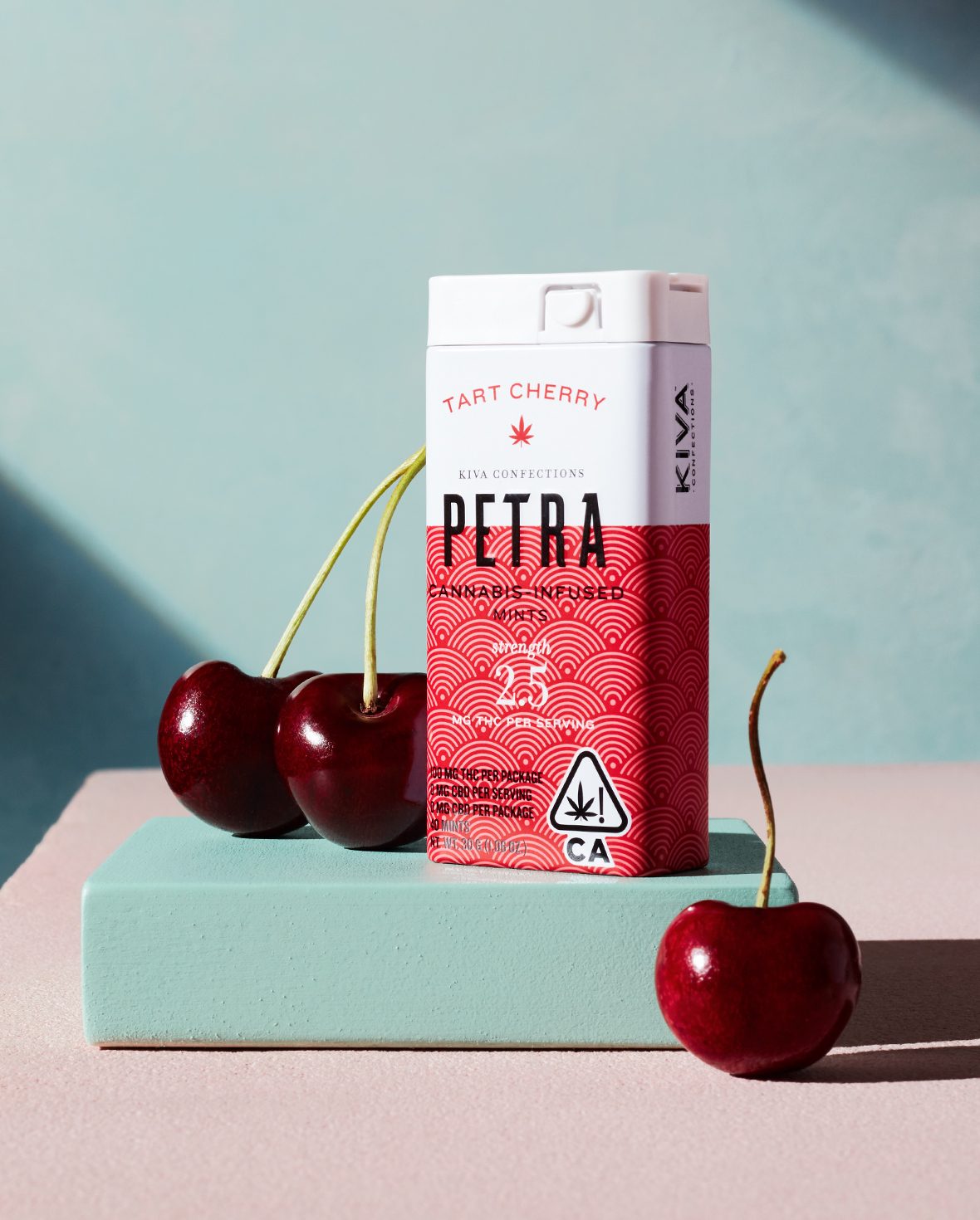 Petra Mint Tart Cherry Cannabis Edible | Kiva Confections