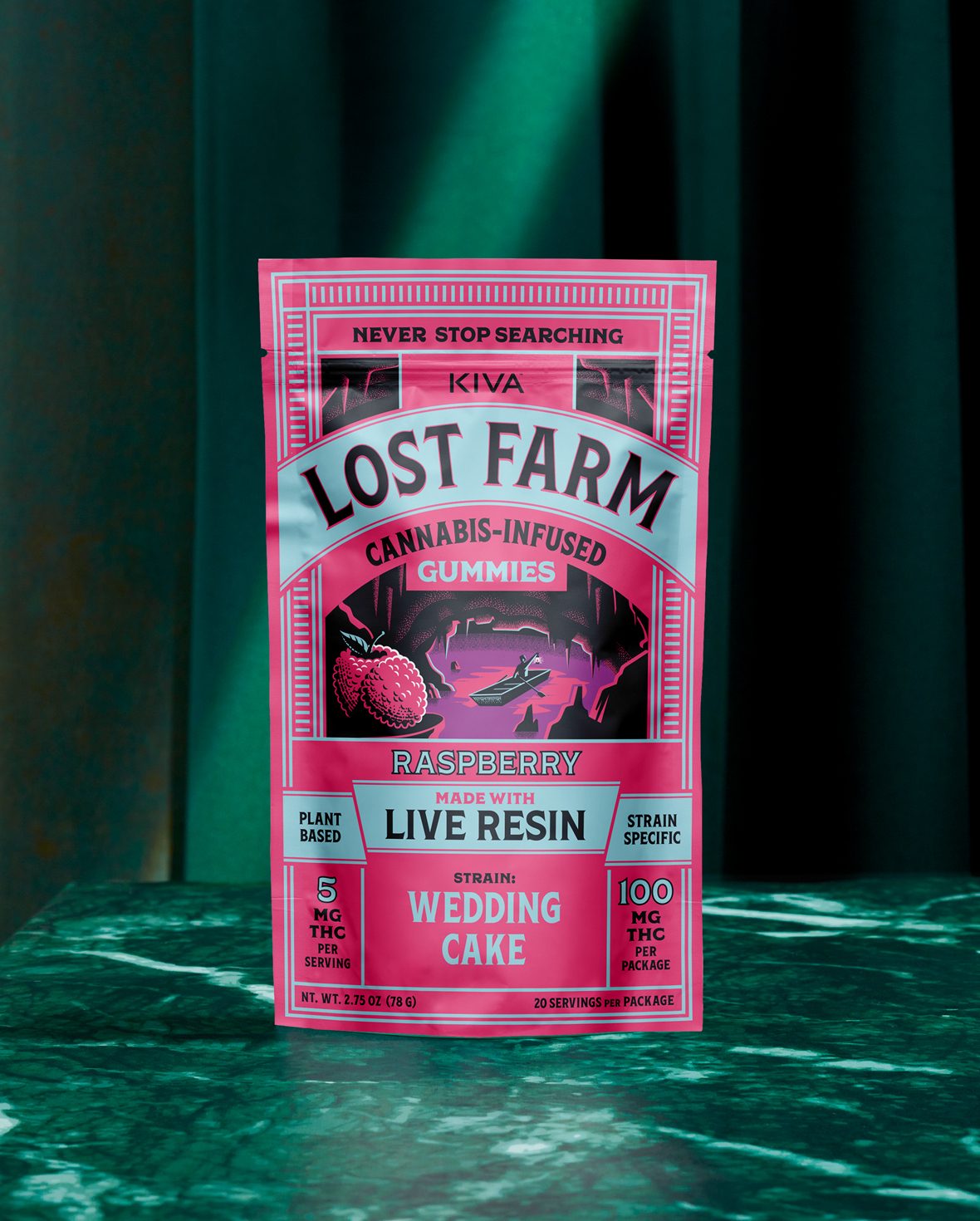 Lost Farm 5mg Raspberry x Wedding Cake Cannabis Gummy Edibles | Kiva ...