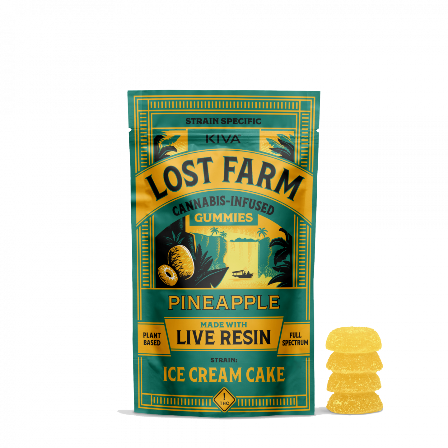Lost Farm Citrus Splash/Lemon Slushee Live Resin Gummies | Kiva Confections