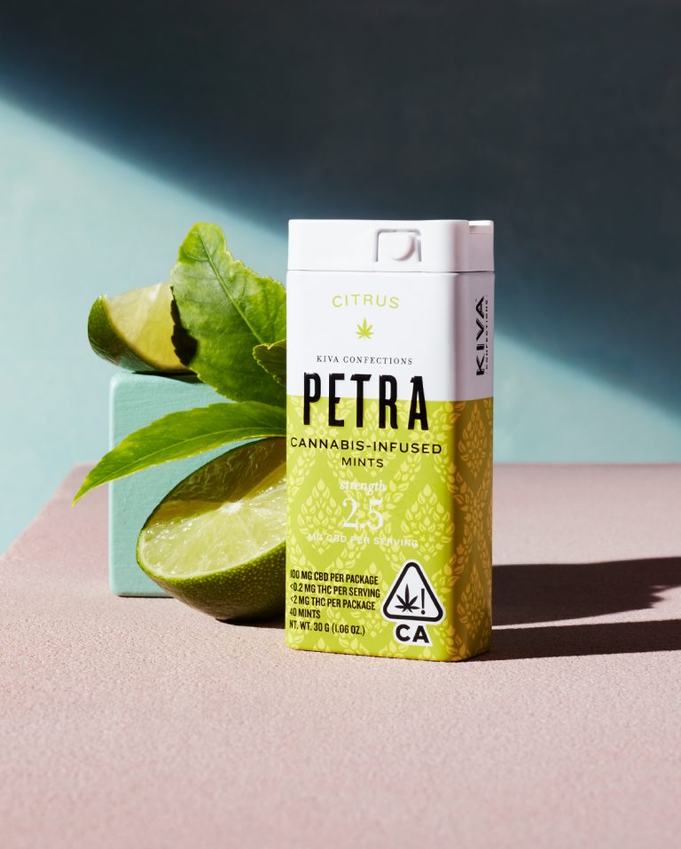 Petra Mint Citrus CBD Cannabis Edible | Kiva Confections